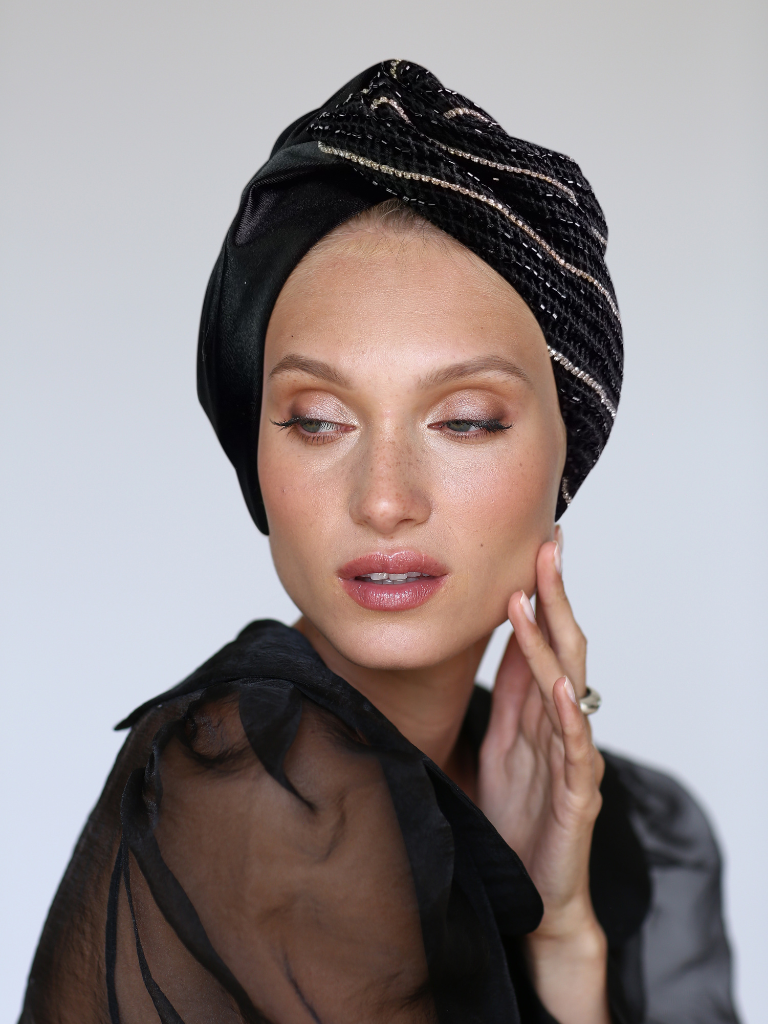 Noa Embellished Turban – Rona Hand Made Turbans