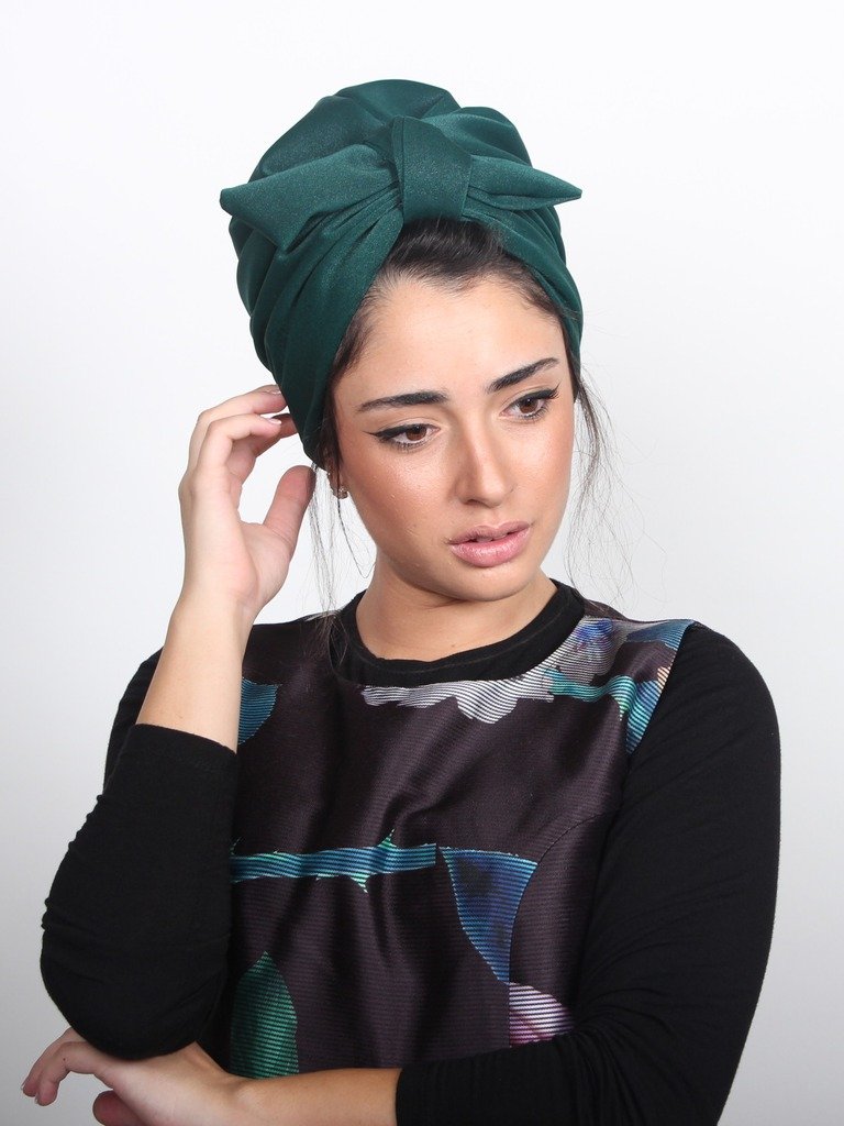 Fashion turban in Green – Rona Hand Made Turbans